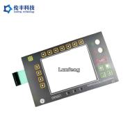China Embossing Switch Waterproof Membrane Keypad with LED Backlight LCD Window - 5 Million Cycle Life, -40°C to +80°C Operating Range for sale