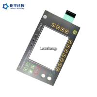 China Embossing Switch Waterproof Membrane Keypad with LED Backlight LCD Window - 5 Million Cycle Life, -40°C to +80°C Operating Range for sale