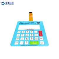 China Tactile Two Tails Waterproof Membrane Switch with LCD Window 1.0mm Pitch 170g Operating Force for sale