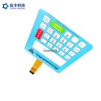 China Tactile Two Tails Waterproof Membrane Switch with LCD Window 1.0mm Pitch 170g Operating Force for sale