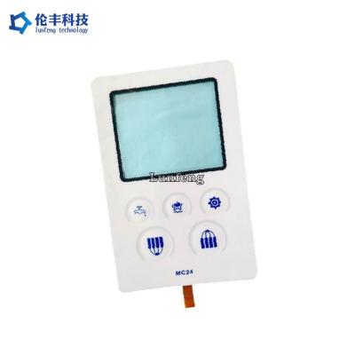 China Custom Metal Dome Membrane Switch with Flexible Cable -40°C to +180°C Temperature Range 0.5-2.0 oz Copper Conductor for sale