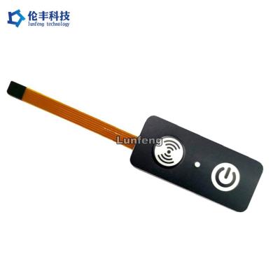 China Two Buttons PET Flexible Membrane Switch , RAL Tactile Metal Dome Switch for sale
