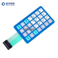 China 3M468 Rear Adhesive Metal Dome Membrane Switch Screen Printing for sale