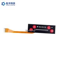 China 3M468 Rear Adhesive LED Membrane Switch Tactile Keypad with FPC Cable - 1M Cycle Life, -40°C to +80°C Operating Range for sale
