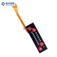 China 3M468 Rear Adhesive LED Membrane Switch Tactile Keypad with FPC Cable - 1M Cycle Life, -40°C to +80°C Operating Range for sale