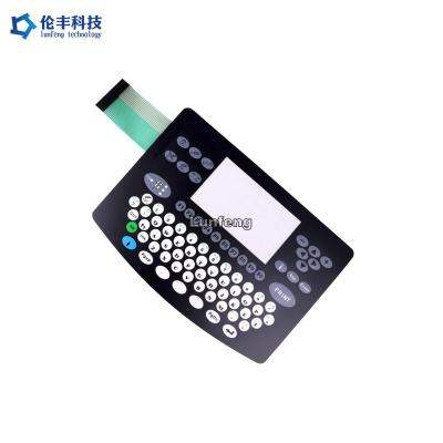 China Custom LCD Window LED Membrane Switch with Backlight 3M468 35V DC for sale
