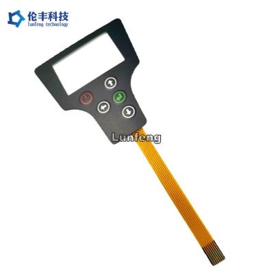 China 0.15mm PET F150 Custom FPC Membrane Switch with 1.0mm ZIF End - 5 Million Cycle Life, -40°C to +80°C Operating Range for sale