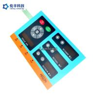China 2.54mm Pitch LEDs Membrane Switch Keypad with Transparent Black Window - 5 Million Cycle Life, -40°C to +80°C Operating Range for sale