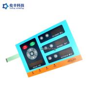 China 2.54mm Pitch LEDs Membrane Switch Keypad with Transparent Black Window - 5 Million Cycle Life, -40°C to +80°C Operating Range for sale
