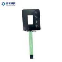China Glossy Surface Tactile Membrane Switch Overlay with Transparent LCD Window - 35V DC, 1M+ Life Cycles, Custom Sizes for sale