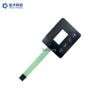 China Glossy Surface Tactile Membrane Switch Overlay with Transparent LCD Window - 35V DC, 1M+ Life Cycles, Custom Sizes for sale
