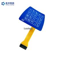 China OEM Metal Dome Membrane Switch 1.0mm Pitch Tactile Switch for Industrial Keypad for sale
