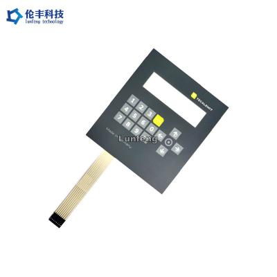 China Glossy Surface Membrane Switch Keypad Panel with 5 Million Cycle Life, -40°C to +80°C Operating Range for sale