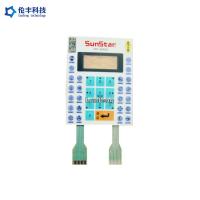 China Polyester Membrane Switch Keypad Two Circuits ZIF Connector 1.0mm Pitch for sale