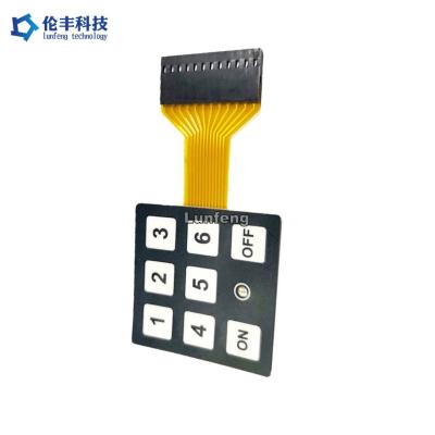 China Customizable FPC Membrane Switch 3V Driver Voltage Screen Printing 105x25mm for sale