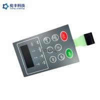 China LED Tactile Membrane Switch Keypad , Black LCD Window Metal Dome Tactile Switch for sale