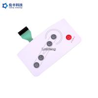 China Custom Transparent Window Flat Membrane Switch Prototype 35V DC 100mA for sale