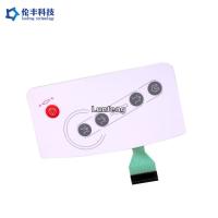 China Custom Transparent Window Flat Membrane Switch Prototype 35V DC 100mA for sale