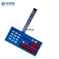 China Tactile Metal Dome Flat Membrane Keyboard 1.0mm Pitch 170g Operating Force for sale