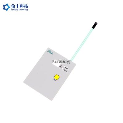 China Autotype EBG180 PET Flat Membrane Switch Tactile Prototype Keypad 1.0mm Pitch for sale