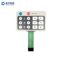 China Custom LED Membrane Switch with Embossed Keys - 5 Million Cycle Life, -40°C to +80°C Operating Range for sale