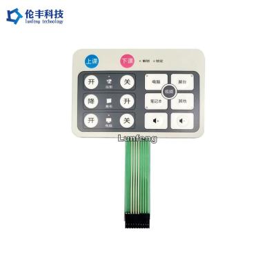 China Custom LED Membrane Switch with Embossed Keys - 5 Million Cycle Life, -40°C to +80°C Operating Range for sale