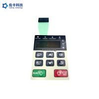 China Black LCD Window Tactile LED Membrane Switch Matte Look 1M Cycles for sale