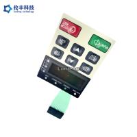 China Black LCD Window Tactile LED Membrane Switch Matte Look 1M Cycles for sale