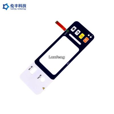 China Custom Polyester PET LED Membrane Switch with Metal Domes 35V DC 100mA for sale