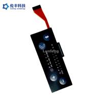 China Custom PET Embossed Keys LED Membrane Switch with FPC Circuit 35V 100mA for sale