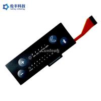 China Custom PET Embossed Keys LED Membrane Switch with FPC Circuit 35V 100mA for sale