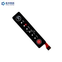 China Custom Polyester LED Membrane Switch with 5 Million Cycle Life, 35V DC Rating for Industrial Control Panels for sale