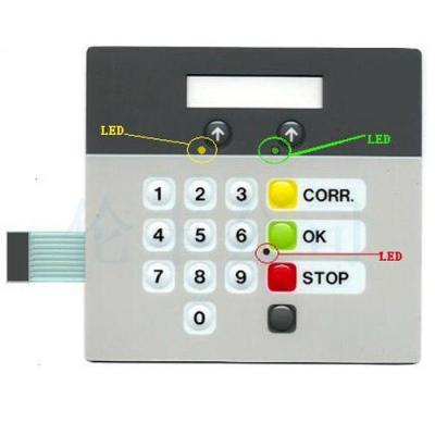 China PET White Membrane Keypad With LED IP65 Protection Level for sale