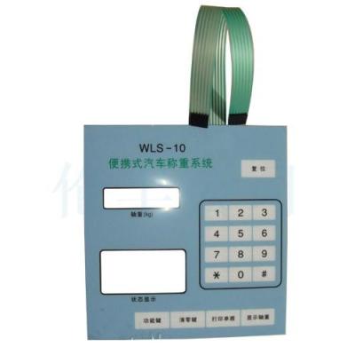 China LED Membrane Keypad 1mm Pitch IP65 Protection 1 Million Cycles Lifespan for sale