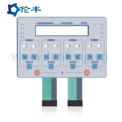 China PMMA White LED Membrane Keypad With 1 Million Times Lifespan for sale
