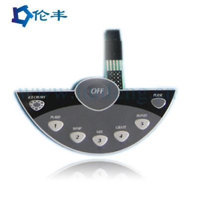 China PET Glossy Membrane Switch Overlay 0.125-0.8mm Thickness with 1-3 Million Cycle Lifespan for Industrial Applications for sale