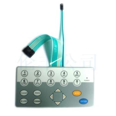 China Customized Flat Membrane Switch 12V 100mA for Industrial Medical Electronics for sale