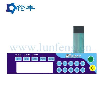 China 1 Million Cycles Polyester Metal Dome Membrane Switch with IP67 Protection for sale