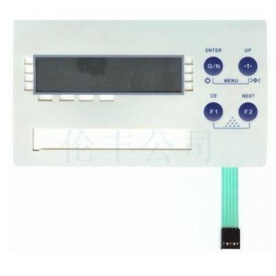 China Frosted Membrane Keypad Overlay 0.125-0.8mm Thickness with 1-3 Million Cycle Lifespan for Industrial Applications for sale