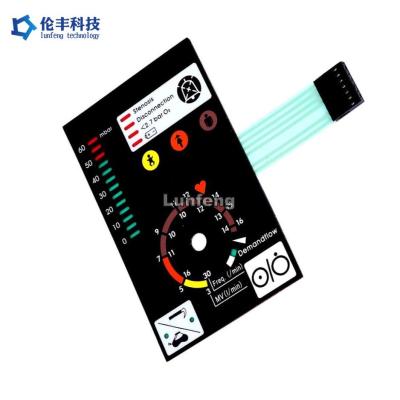China Customizable LED Backlit Membrane Keypad with 3M Adhesive 50VDC Operating Voltage for sale