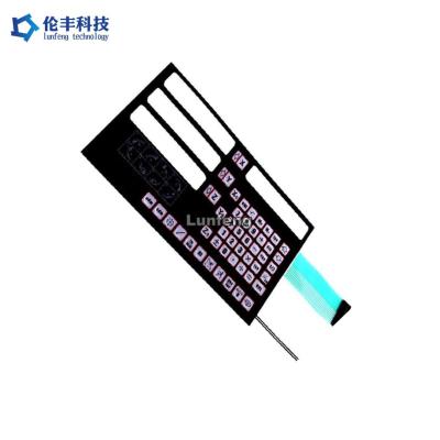 China Silkscreen Printing Flexible Membrane Switch Waterproof Keypad DC 5V 1 Million Key Life for sale
