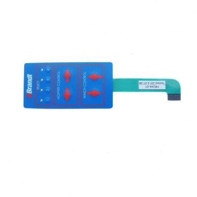 China Industrial Control Systems Tactile Membrane Keypad with IP67 Waterproof and Customized Polyester Design for sale