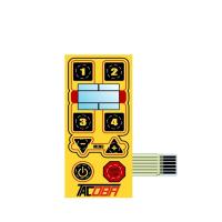 China Matte Surface Finish Metal Dome Membrane Switch with 3M468 Rear Adhesive and LEDs for Medical Device Interfaces for sale