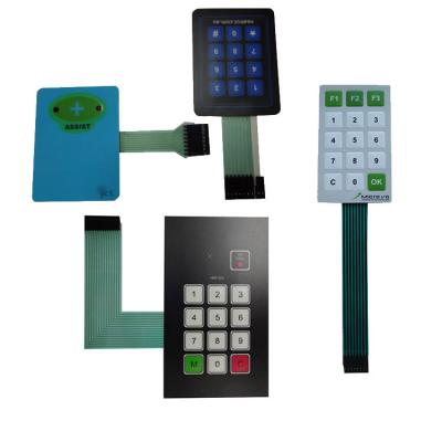 China 3M468 Adhesive Metal Dome Membrane Switch with PET Overlay Material and 1,000,000 Cycles for Electronic Control Panels for sale
