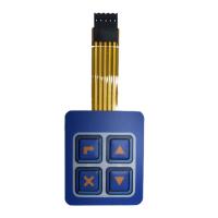 China Customized Metal Dome Membrane Switch IP67 Waterproof 50mA/50V DC 1.0mm Pitch Connector for sale