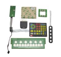 China Waterproof Membrane Keypad with 3M Adhesive Backing, Tactile Pillow Embossing Buttons, and Customizable Interface for Industrial Applications for sale