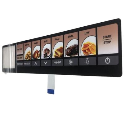 China Medical Grade Flat Membrane Switch with Customized Pantone Color Code and 3M467 Adhesive for sale