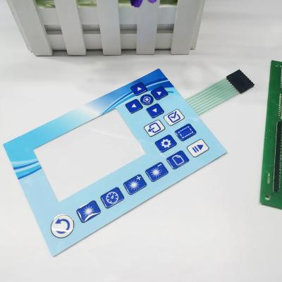 China LED Membrane Keypad Tactile Non-Tactile Switch Customizable Red Green Blue White Lighted OEM for sale