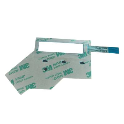 China Customized Industrial LCD Display Panel Membrane Switch Graphic Overlay Pantone/ RAL Color With Glossy LOOK Surface for sale