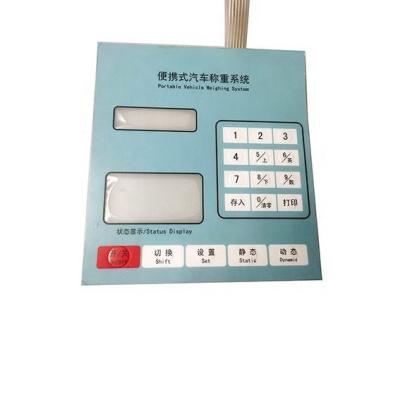 China Industrial LED Membrane Keypad IP65 1 Million Cycles Customizable Size for sale